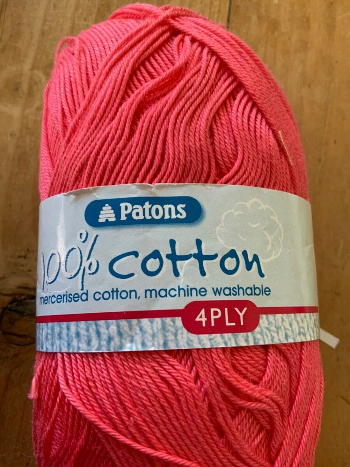 Patons 100% Cotton 4ply - Bright Pink 1725 - Yarn for knitting and ...