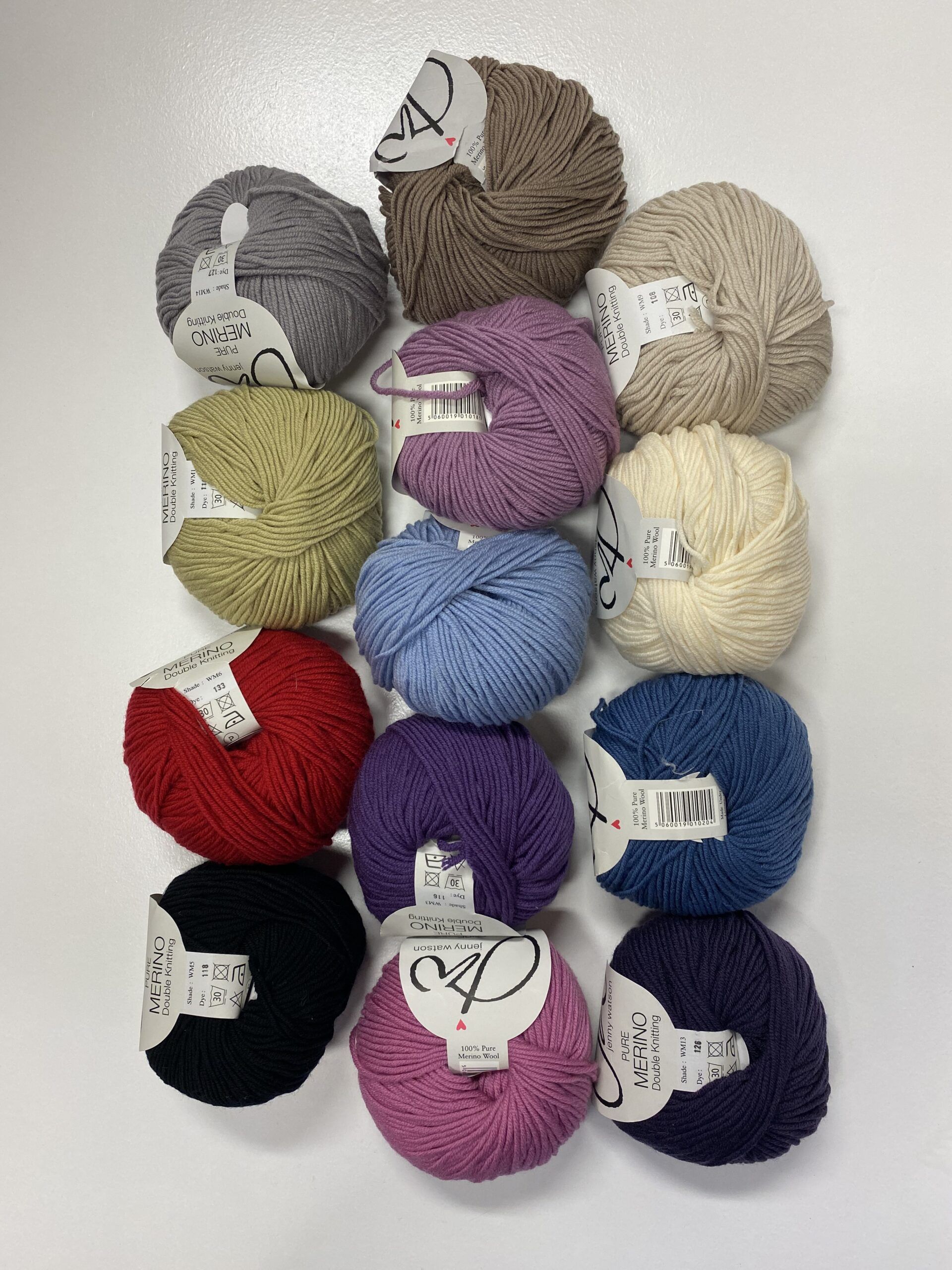 Jenny Watson Pure Merino Wool DK 50g - Yarn for knitting and crochet ...