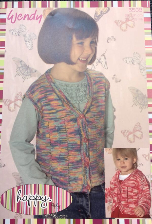 Wendy Happy 4Ply Knitting pattern 5538 - Yarn for knitting and crochet ...