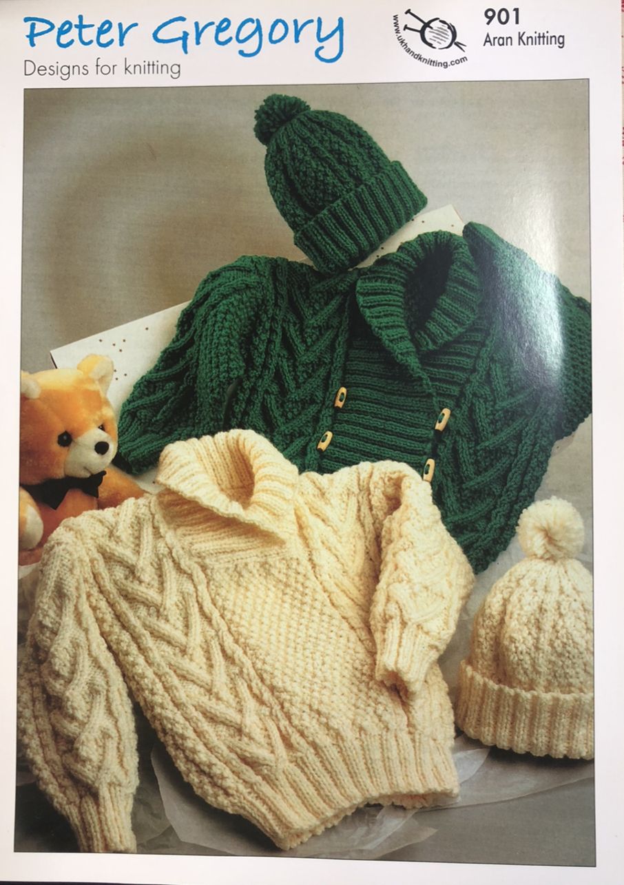 Peter Gregory Aran Knitting Pattern 901 - Yarn for knitting and crochet ...