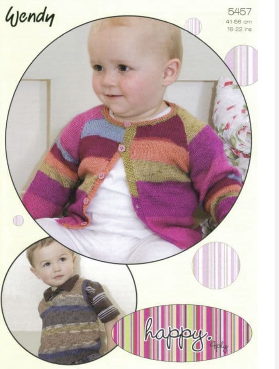 Wendy happy 4ply Knitting Pattern 5457 - Yarn for knitting and crochet ...