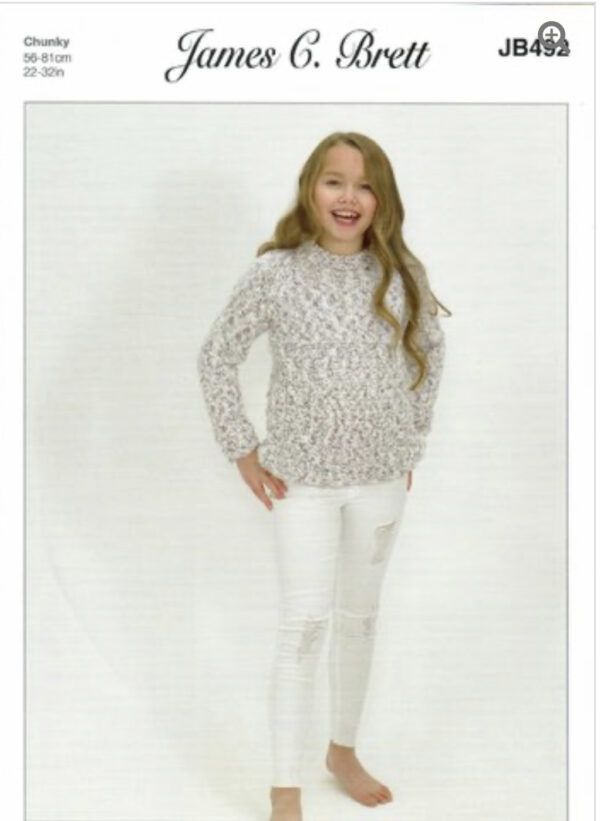James Brett Chunky Knitting pattern JB492 - Yarn for knitting and ...