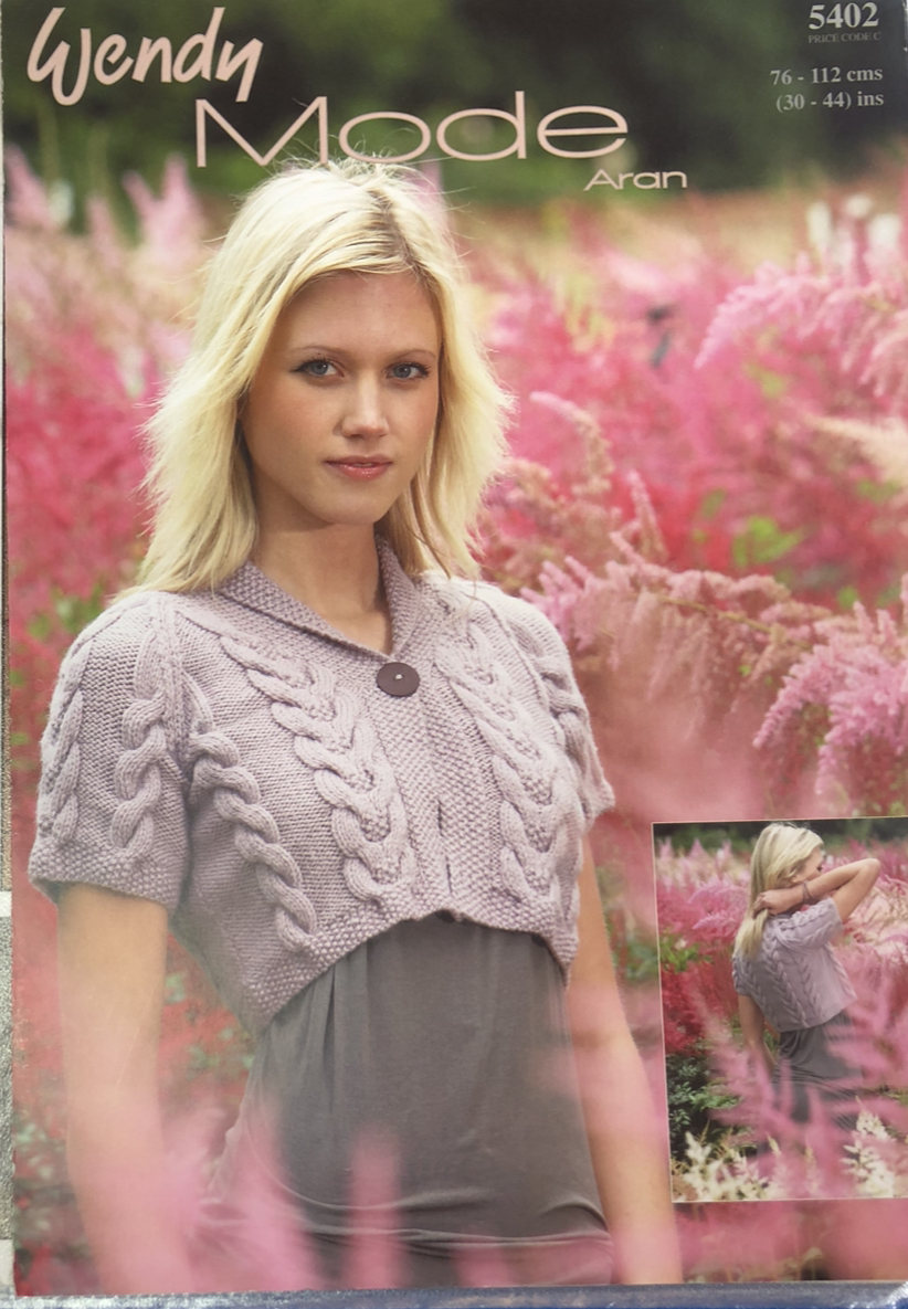 Wendy Mode Aran Knitting Pattern 5402 - Yarn for knitting and crochet ...