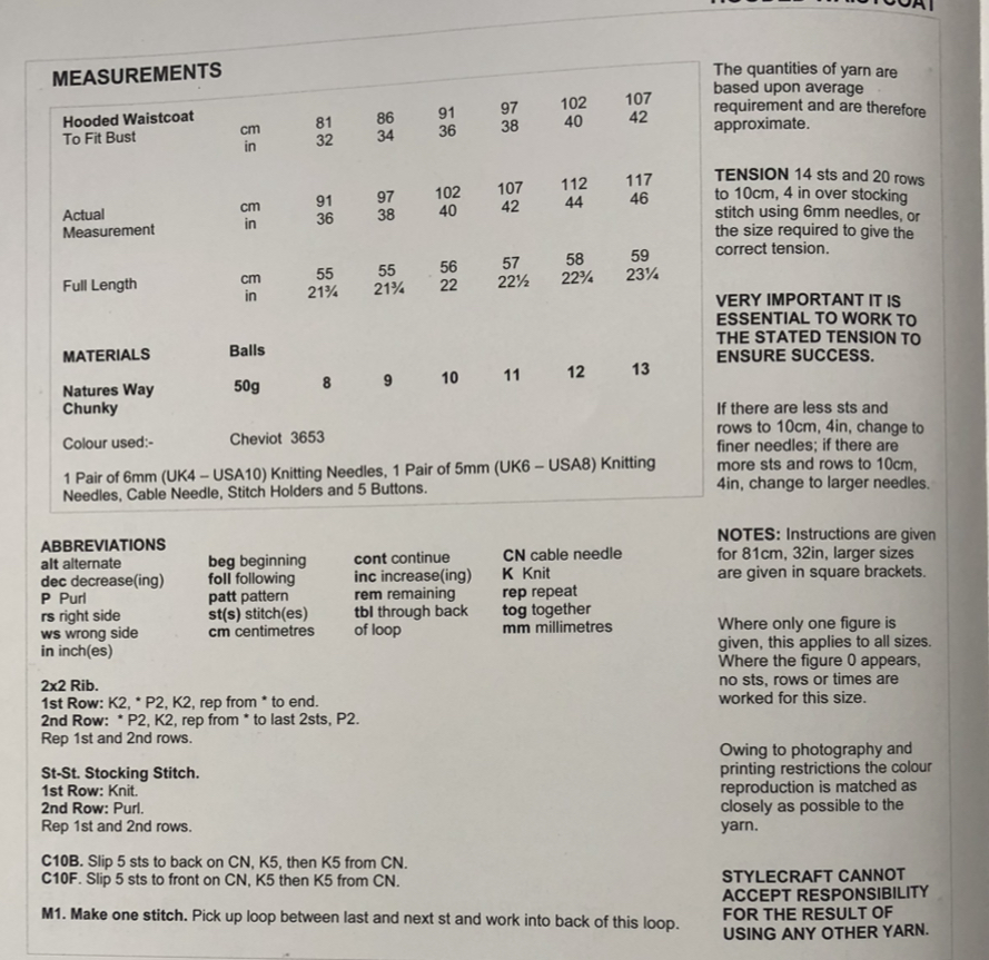 Stylecraft Chunky Knitting Pattern 8305 - Yarn for knitting and crochet ...