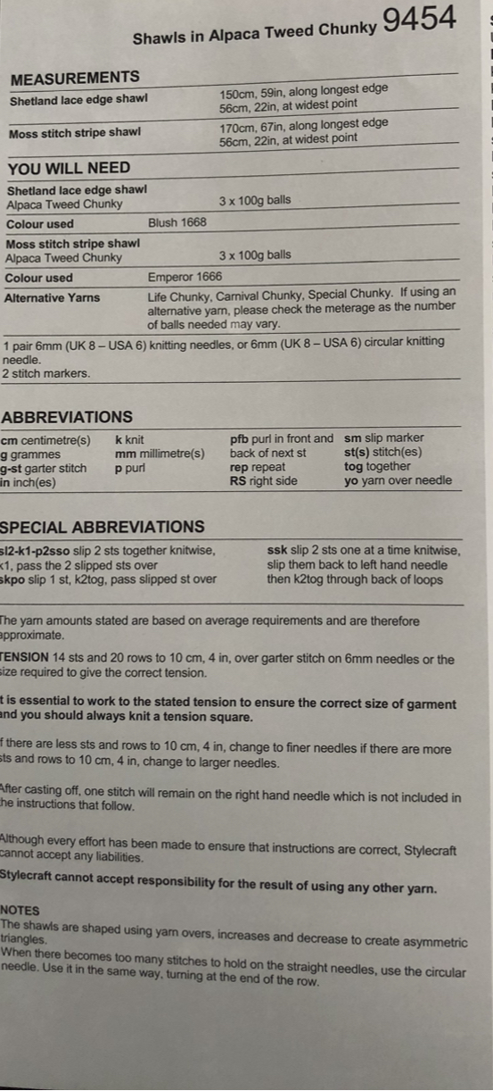 Stylecraft Alpaca tweed Chunky Knitting Pattern 9454 - Yarn for ...